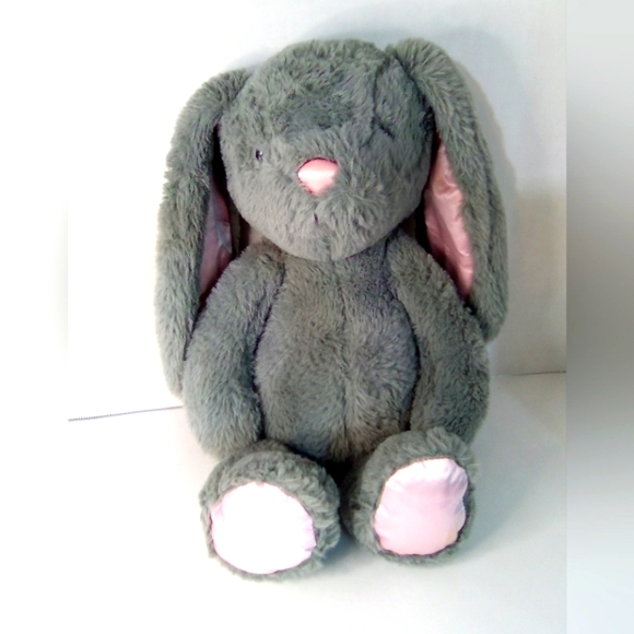 Fiesta | Toys | Fiesta Grey Bunny Rabbit With Pink Satin Stuffed Animal ...